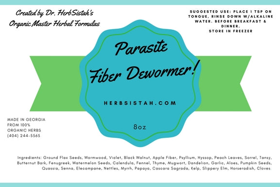 Parasite Fiber Dewormer – HerbSistah