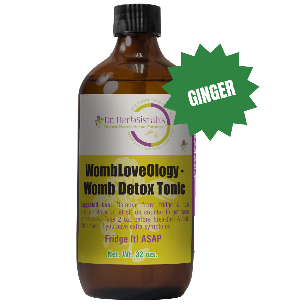 32oz - GINGER WOMB DETOX TONIC – HerbSistah